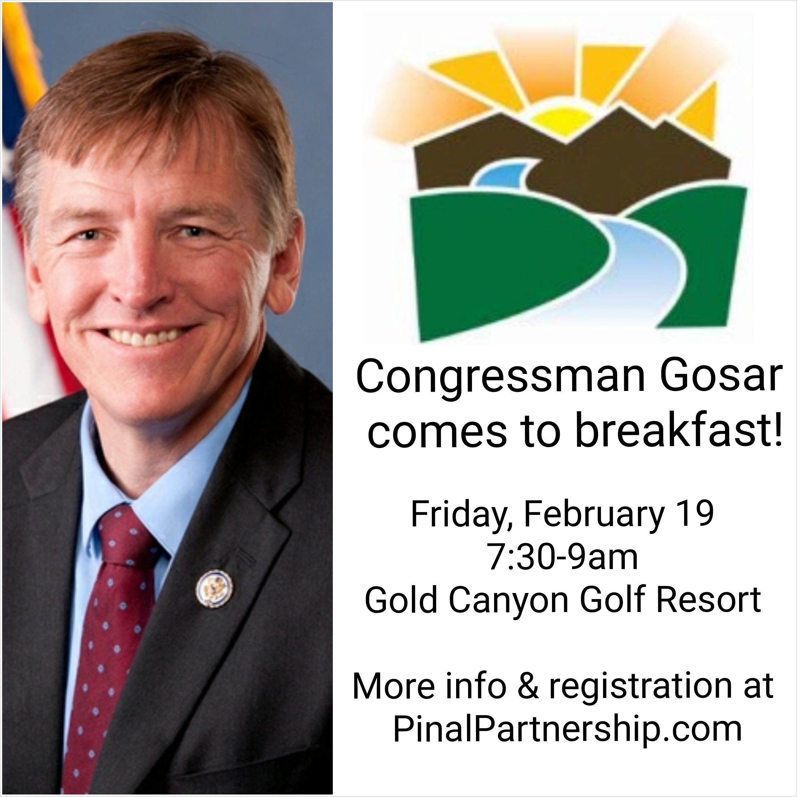 Pinal Partnership February Breakfast - Congressman Gosar Comes to ...
